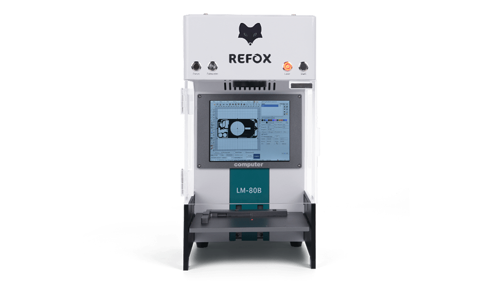 REFOX LM-80 Automatic 3 in 1 Laser Marking Machine REFOX LM-80 Automatic 3 in 1 Laser Marking Machine